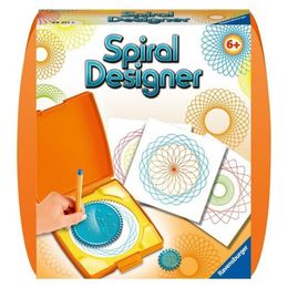 RAVENSBURGER VERLAG Ravensburger Spiral-Designer Mini, Zeichnen lernen für Kinder ab 6 Jahren, Kreatives Zeichen-Set mit Mandala-Schablone für farbenfrohe Spiralbilder un