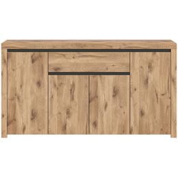 Sideboard Inosign Sideboards Gr. B/H/T: 170 cm x 91 cm x 40 cm, 1, braun (no x oak, schw) Sideboards