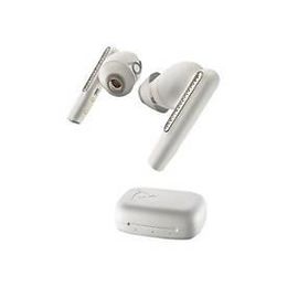 Poly Voyager Free 60+ - True Wireless-Kopfhörer mit Mikrofon - im Ohr - Bluetooth - aktive Rauschunterdrückung - White Sands