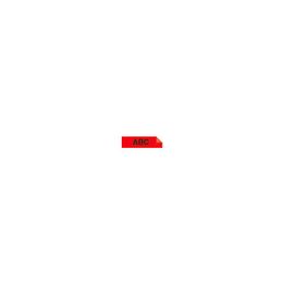Dymo - 977743 D1-Schriftband Breite 24 mm schwarz auf rot