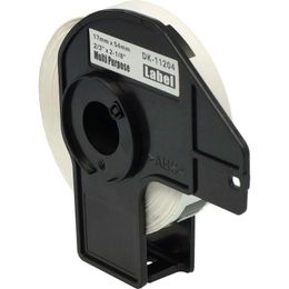 Etiketten-Rolle 17mm x 54mm (400 Etiketten) kompatibel mit Brother pt QL720NW Etiketten-Drucker - vhbw