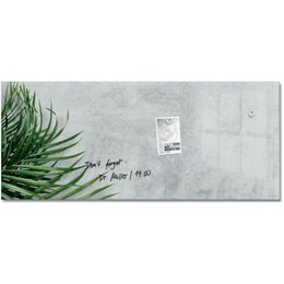 GL298 Glas Magnettafel Artverum Botanic 130x55 grau grün Magnetboard Tafel GL298-A - Sigel