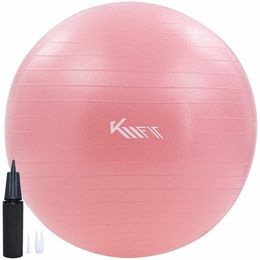 Km-fit - Gymnastikball 55 cm Trainingsball mit Luft-Pumpe Sitzball Büro Anti-Burst Ball für Fitness, Yoga, Gymnastik, Core Training Pezziball