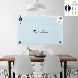 Mucola 45CM Glasmagnettafel Whiteboard Glasboard Magnetboard Magnetwand Pinnwand Weiß