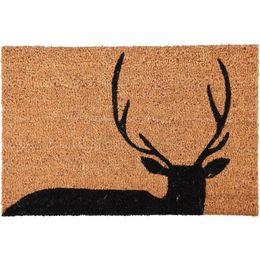 Esschert Design - Fußmatte aus Kokosfasern mit Hirsch Motiv