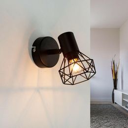 Licht-Erlebnisse - Spot Strahler Wand geometrisches Design Schwarz - Schwarz