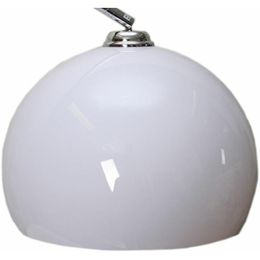 HHG - Schirm für Bogenlampe Caltanissetta ii, ø 40cm, Kunststoff weiß - white