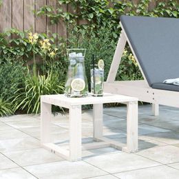 Garten-Beistelltisch Weiß 40x38x28,5 cm Massivholz Kiefer vidaXL327556