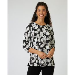 Couture Line Shirt mit Blätterdruck