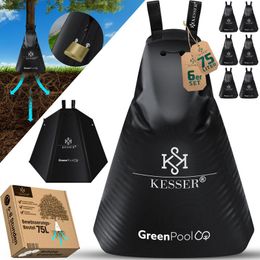 Kesser® Baum-Bewässerungssack Wassersack & Baumbewässerungsbeutel PVC-Tasche langlebig & UV-beständig Baumbeutel Garten Bewässerungssystem 6er Set /