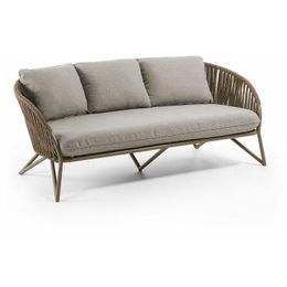 Branzie 3-Sitzer-Sofa aus braunem Seil 180 cm - Kave Home