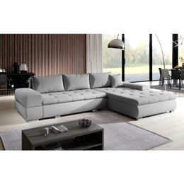 Arzo Sofa L-Form Eckcouch Schlafsofa Couch mit Schlaffunktion modern PR92 - Furnix