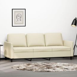 3-Sitzer-Sofa Creme 180 cm Kunstleder vidaXL84094
