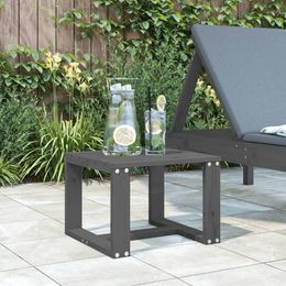 Garten-Beistelltisch Grau 40x38x28,5 cm Massivholz Kiefer vidaXL865411