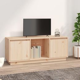 MAISONCHIC - TV-Möbel,TV-Schrank TV-Lowboard für Wohnzimmer TV-Hängeschrank 110,5x35x44 cm Massivholz Kiefer 90944