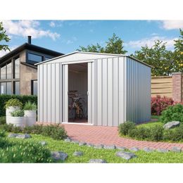 Gerätehaus Gartenmanager Dream 108 silber metallic 7,61 m² ohne Schleppdach - Globel Industries