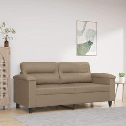 2-Sitzer-Sofa Cappuccino-Braun 140 cm Kunstleder vidaXL373578