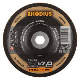 Rhodius Abrasives - rhodius RS38, 10 Stück, 150 x 7,0 mm, Schruppscheibe