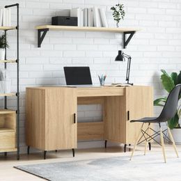 Computertisch,Schreibtisch,Bürotisch Sonoma-Eiche 140x50x75 cm Holzwerkstoff VMEC305328 MAISONCHIC