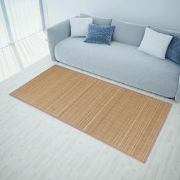 MAISONCHIC - Teppich,Wohnzimmer Teppiche,Fußmatte Bambus Braun Rechteckig 80x300 cm VESS884223
