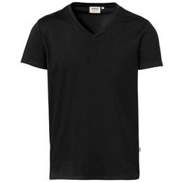 V-Shirt Stretch schwarz, xl - HAKRO