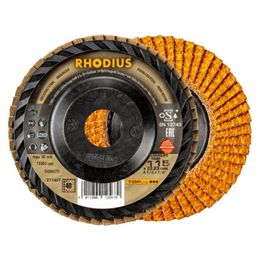 Rhodius Abrasives - rhodius jumbo longlife trim, 10 Stück, 115 mm, Korn 40, Fächerscheibe