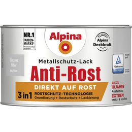 Alpina - Metallschutz-Lack Anti-Rost 300 ml silber glänzend Metallack Schutzlack