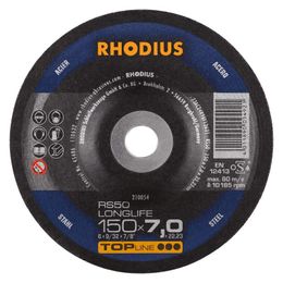 Rhodius Abrasives - rhodius RS50 longlife, 10 Stück, 150 x 7,0 mm, Schruppscheibe