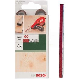 Bosch - 3 x Schleifbänder für b+d Powerfile ka 293E 6 x 451 mm, k 60, Holz