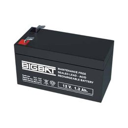 Code 12012 – 12-V-Batterie. 1,2 Ah. Bigbat Blei-Säure-Batterie 12 v 1,2 Ah 012012 - Elan