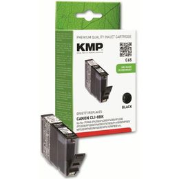 KMP - Tintenpatrone kompatibel für Canon CLI-8BK, schwarz