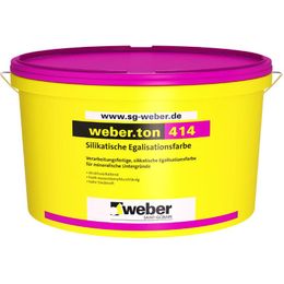 Weber - ton 414 Egalisationsfarbe 5 Liter Eimer