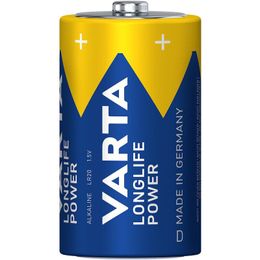 Longlife Power, Alkaline-Batterie, Mono D/LR20 - Varta