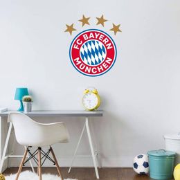FC Bayern München Fußball Fc Bayern München Logo 30x32cm Wandtattoo Fanartikel Merch