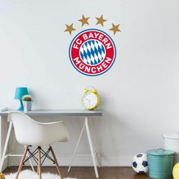 FC Bayern München Fußball Fc Bayern München Logo 40x43cm Wandtattoo Fanartikel Merch