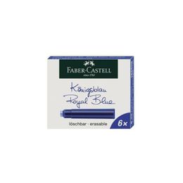 Faber-Castell Tintenpatrone Standard löschbar königsblau 6 St./Pack.