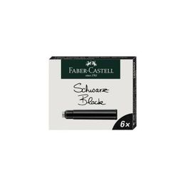 Faber-Castell Tintenpatrone Standard nicht löschbar schwarz 6 St./Pack.