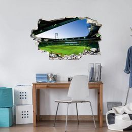 K&L WALL ART 3D Stadion svw Weserstadion 40x24cm Wandtattoo Fußball Wandbild Kinderzimmer