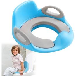 Kinder Toilettensitz Baby Sitz Töpfchentrainer wc Aufsatz Potty Training Toilettentrainer mit Anti-Rutsch, Griffe und Rückenlehne Geeignet für die