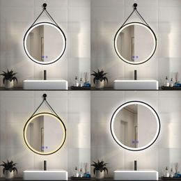 Duschparadies-de - led Rund Spiegel Badspiegel mit Beleuchtung Badezimmer Spiegel mit Beschlagfrei 3 Lichtfarbe dimmbar Speicherfunktion Wandspiegel