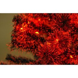 BURI 20er led Lichterkette Rot Weihnachtsbeleuchtung Partylicht Lichtschlauch Deko