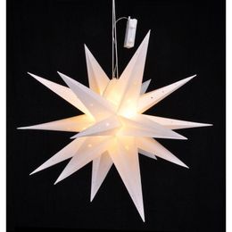 Spetebo - led Weihnachtsstern 58 cm - 12 led - Deko Stern mit Auto Timer zum hängen