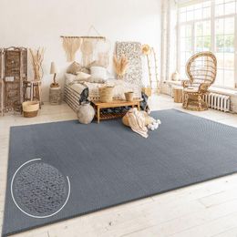 Teppich Wohnzimmer Kurzflor Skandinavisches Boho Muster Moderne Einfarbige Deko 60x100 cm, Anthrazit - Paco Home