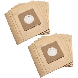 10x Staubsaugerbeutel kompatibel mit Rowenta RO2643EA, RO5227, RO5227EA, RO5227GA Staubsauger - Papier, 17,7cm x 17,5cm, Sandfarben - vhbw