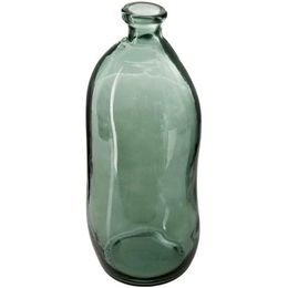 Atmosphera - Vase Dame Jeanne - recyceltes Glas - khakigrün h 51 cm Khaki