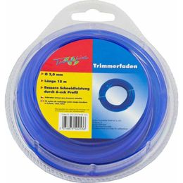 TrendLine - Ersatzfaden ø 2,0 mm Länge 15 m Trimmerfaden Mähfaden Blau Nylon
