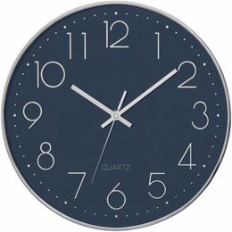 Silent Wanduhr Schlafzimmer-Uhr mit Silent-Mechanik grau 30 cm Durchmesser Atmosphera