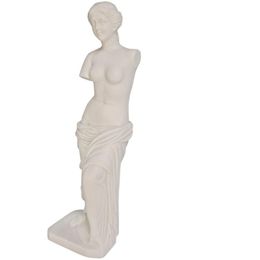 Statue Venus v. Milo 22 x 25 x 80cm Resin Weiß Dekostatue Dekofigur - TrendLine