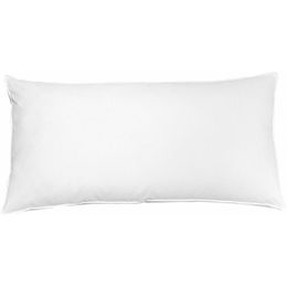 Beliani Kopfkissen Weiß Japara Baumwolle 40 x 80 cm Entenfedern / Entendaunen niedrig luftdurchlässig geräuschlos Schlafzimmer Modern - Weiß