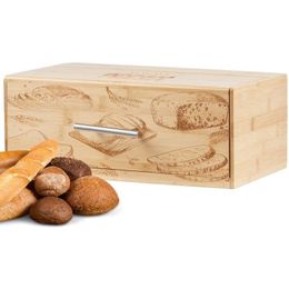 Brotbox aus nachhaltigem Bambus Brotkasten Brotaufbewahrung Brotkiste Aufbewahrungsbox Brotkorb - Ecosa